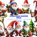 Christmas Gnomes Clipart Set,traditional Christmas Clipart PNG, Truck ...