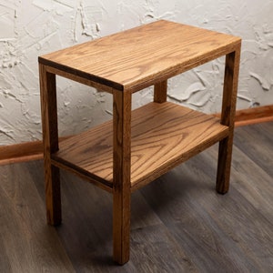 Mid Century Modern Side Table | Solid Oak Side Table | Side Table - Etsy