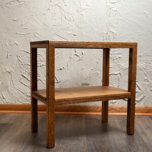 Mid Century Modern Side Table | Solid Oak Side Table | Side Table - Etsy