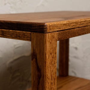 Mid Century Modern Side Table | Solid Oak Side Table | Side Table - Etsy