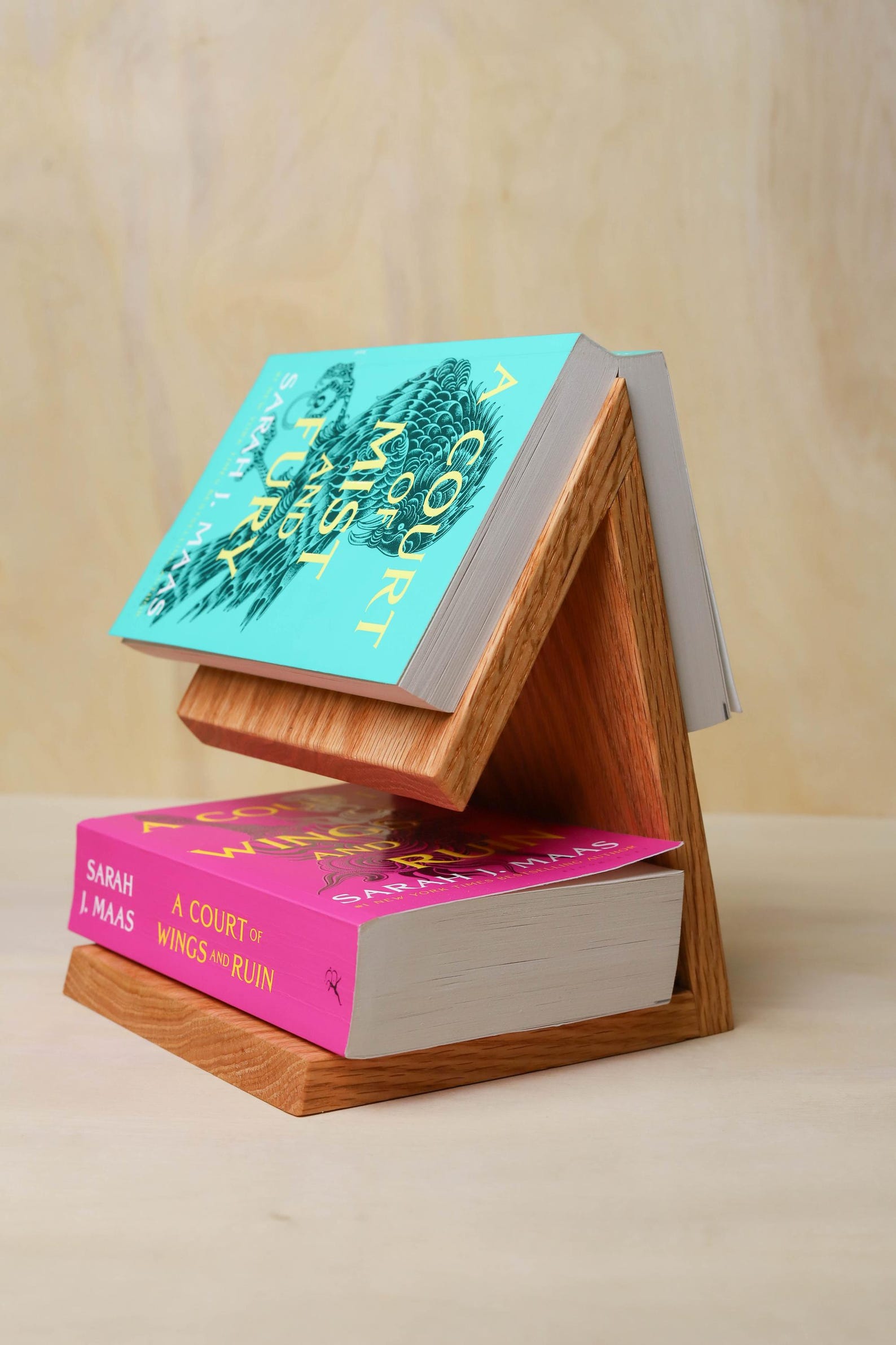 Handmade Book Place Holder | Oak Book Placeholder - Etsy
