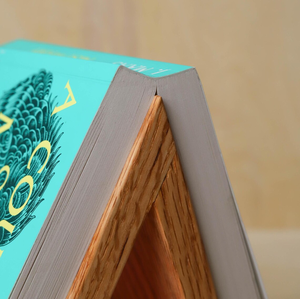 Handmade Book Place Holder | Oak Book Placeholder - Etsy
