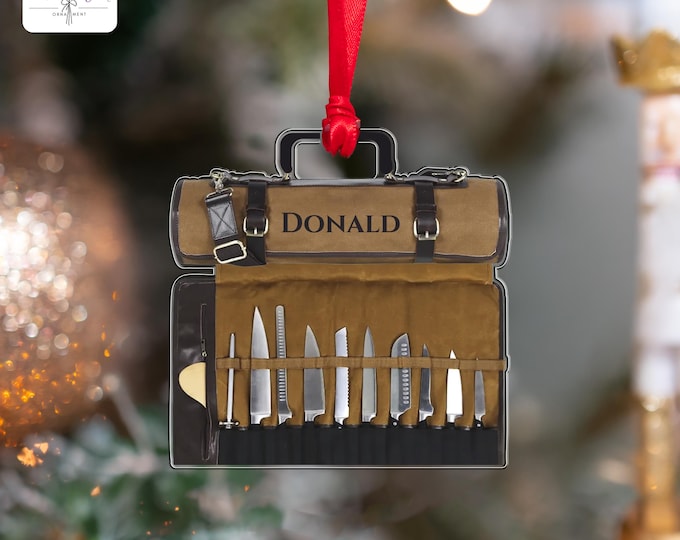 Full Grain Leather Chefs' Tailor-made Cleaver / Long Knife Friendly ...