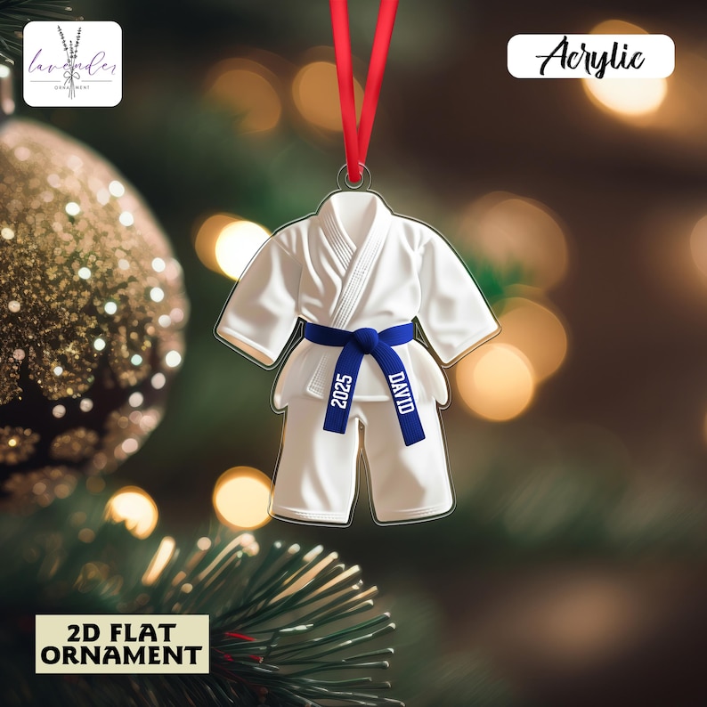 Personalized Karate Uniform Ornaments, Custom Martial Arts Ornaments ...