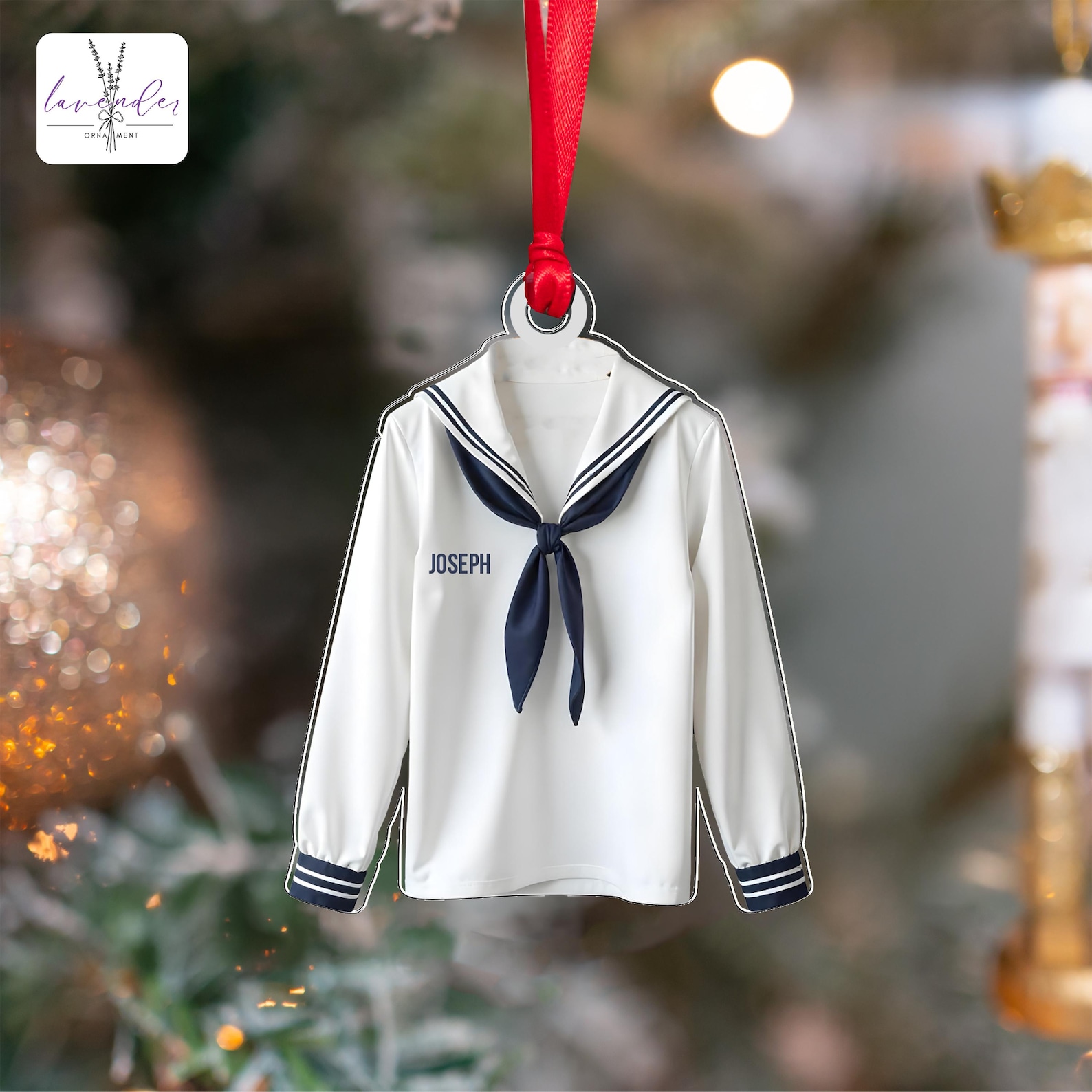 Personalized Sailor Uniform Christmas Ornament: Navy Military Gift - Etsy