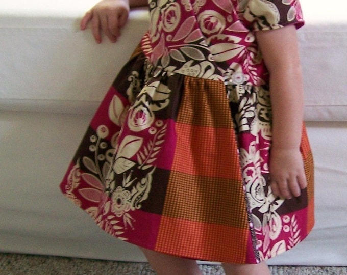 Baby and Toddler Wrap Dress Sewing Pattern, PDF Tutorial (sizes 0-3m, 6 ...