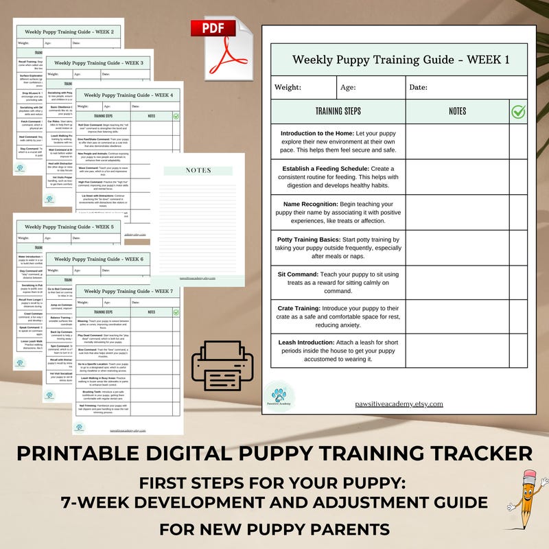 Dog Training Tracker - Etsy