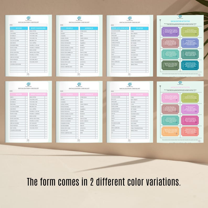 Printable Dog Socialization Activities & Checklist | Digital PDF for ...
