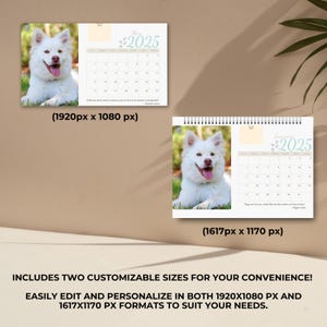 2025 Customizable Calendar | Digital Download, Printable With Monthly ...