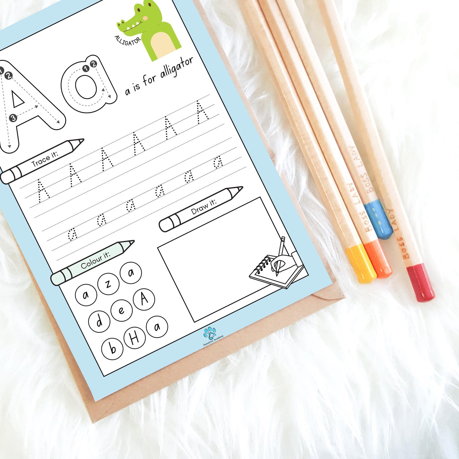 Animal Alphabet Tracing Workbook – Preschool Learning for Kids (PDF ...