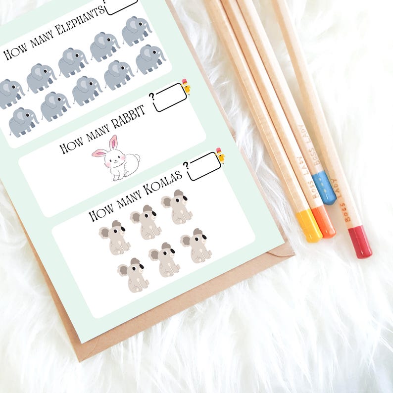 Zoo Animal Counting Worksheet – Numbers 1–10 Activity for Kids (PDF ...