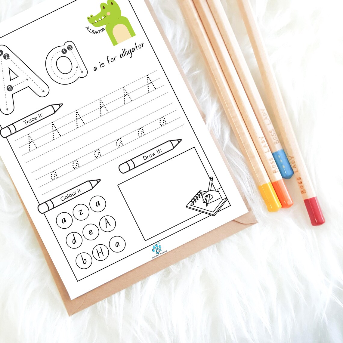 Animal Alphabet Tracing Workbook – Preschool Learning for Kids (PDF ...