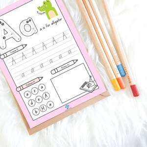 Animal-themed Interactive Alphabet Tracing Workbook for Kids - Fun ...