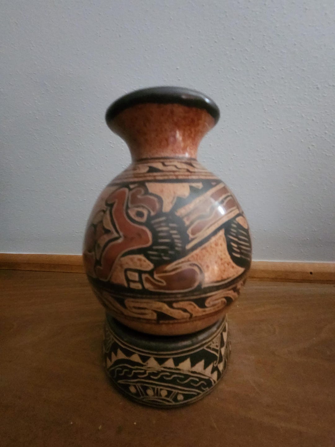 Costa Rican Pottery With Stand - Etsy