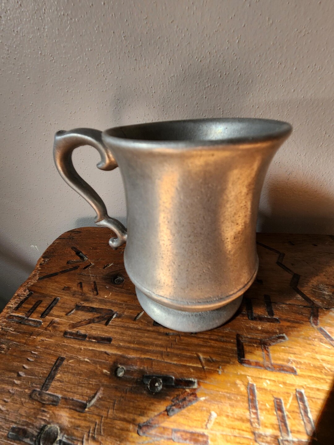 Vintage Pewter Mug With Handle - Etsy