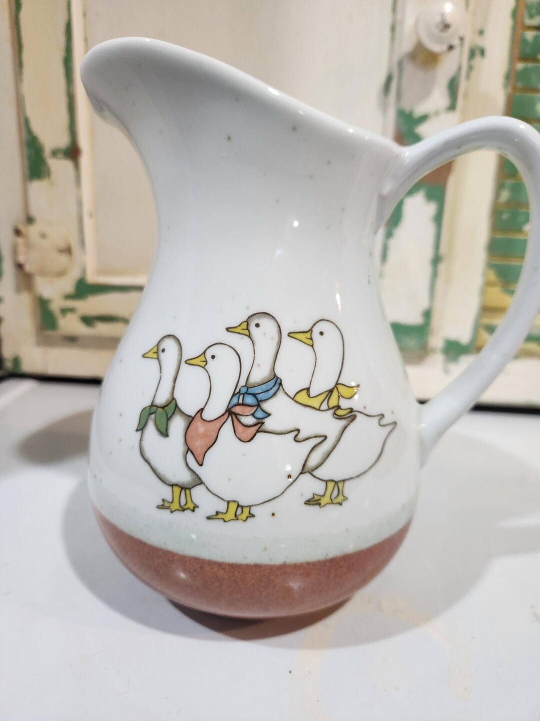 Otagiri Goose Stoneware Pitcher - Etsy