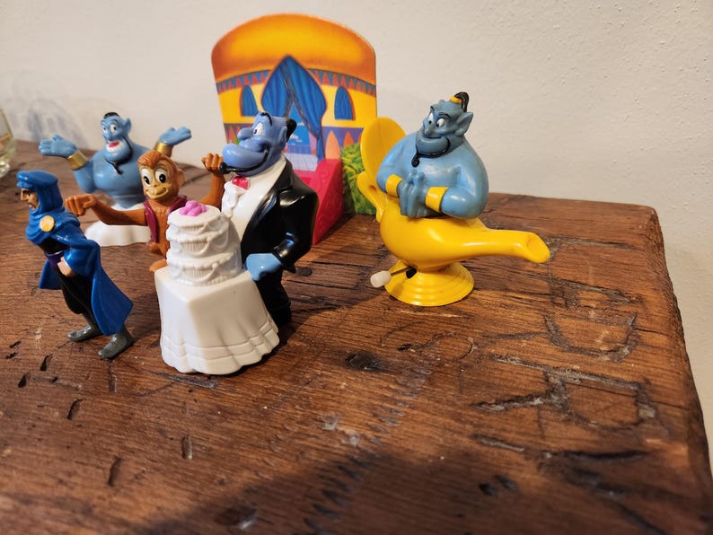 Disney's Aladdin Mcdonald's Happy Meal Toys Abu, Genie - Etsy