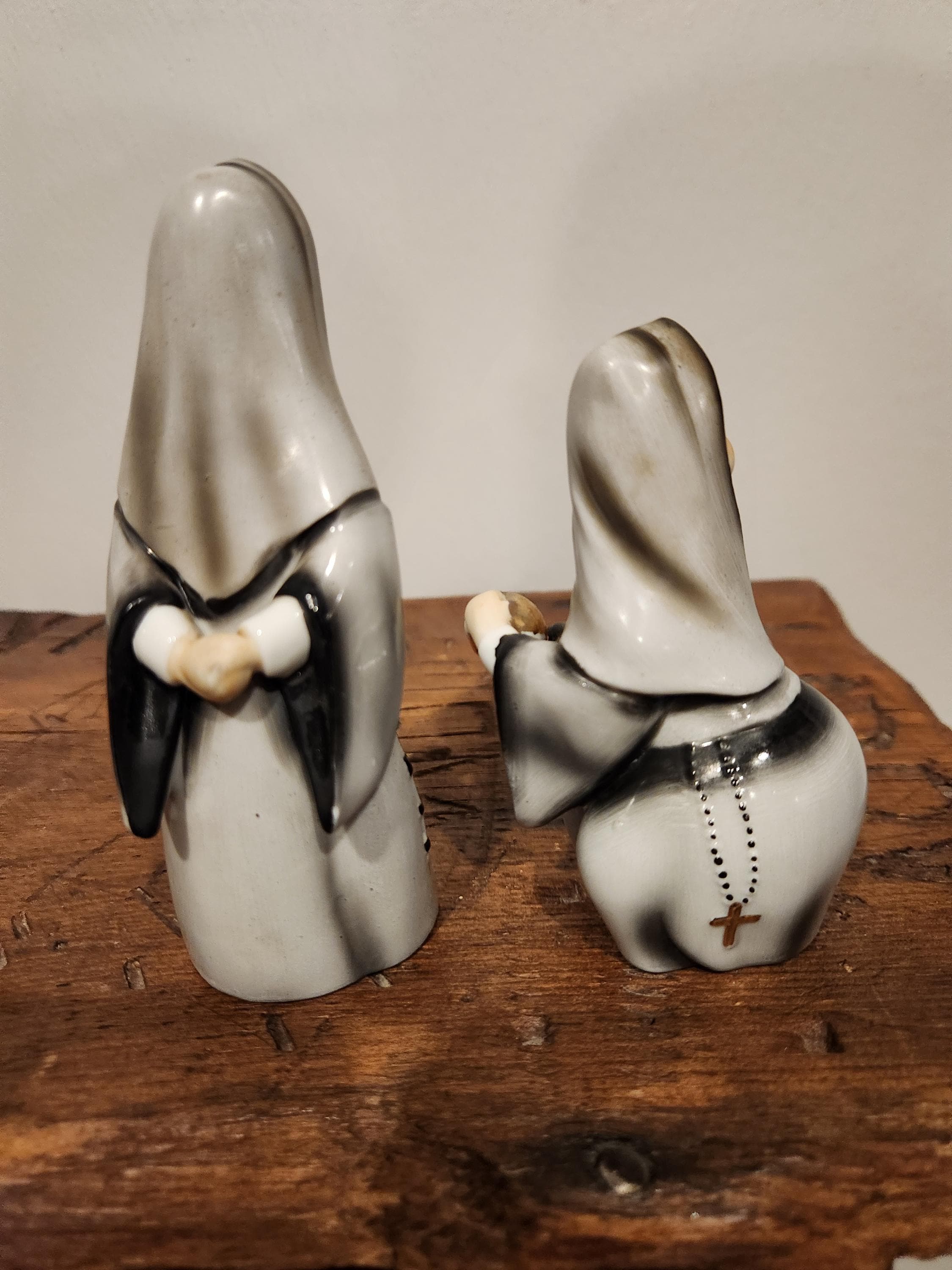 Two Nuns Playing Baseball Lefton Figurines From the 1950's - Etsy