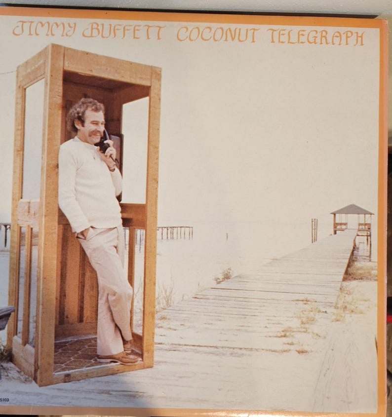 Coconut Telegraph Album by Jimmy Buffett - Etsy