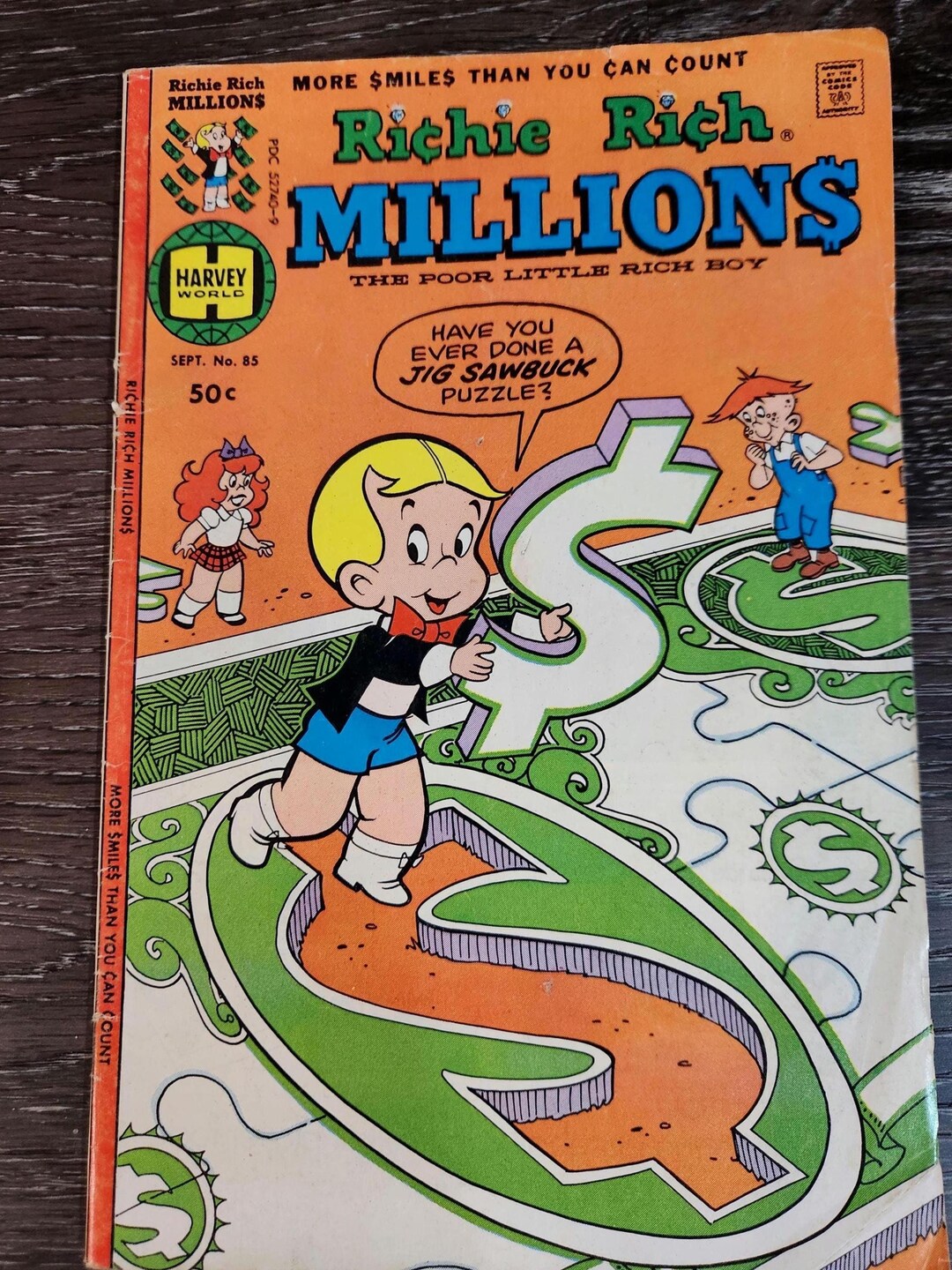 1977 Richie Rich Millions Comic Book - Etsy