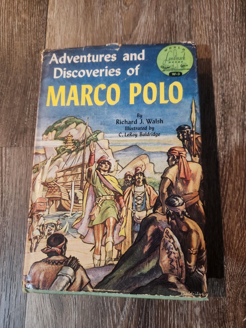 Adventures and Discoveries of Marco Polo Hardcover Book - Etsy