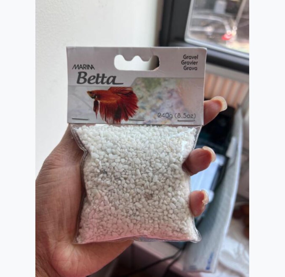 Betta Aquarium Starter Kit – White Gravel – Complete Set for Betta Fish ...