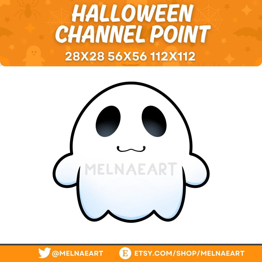 Halloween Twitch Channel Points, Ghost Twitch Channel Point Icon ...