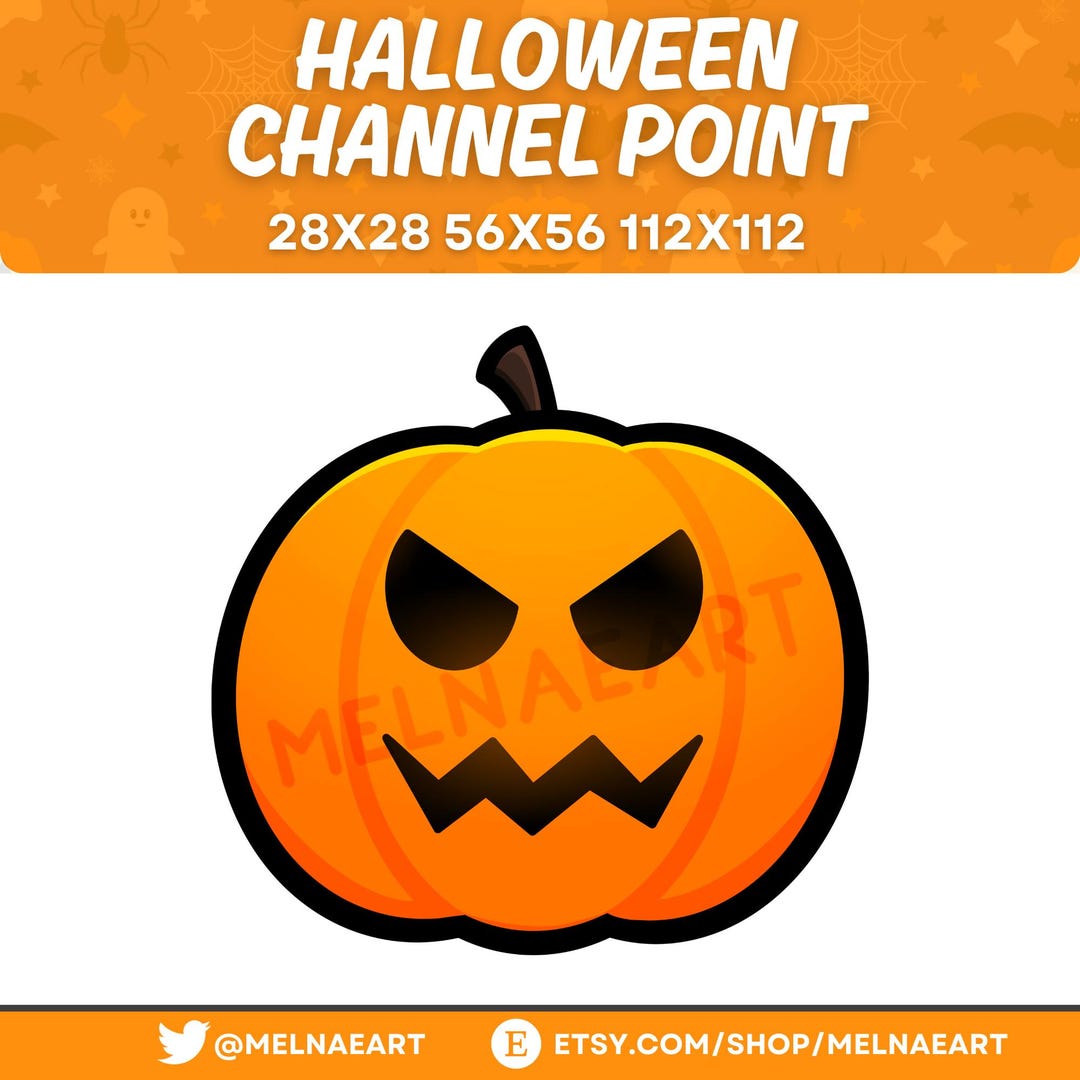 Halloween Twitch Channel Points, Pumpkin Twitch Channel Point Icon ...