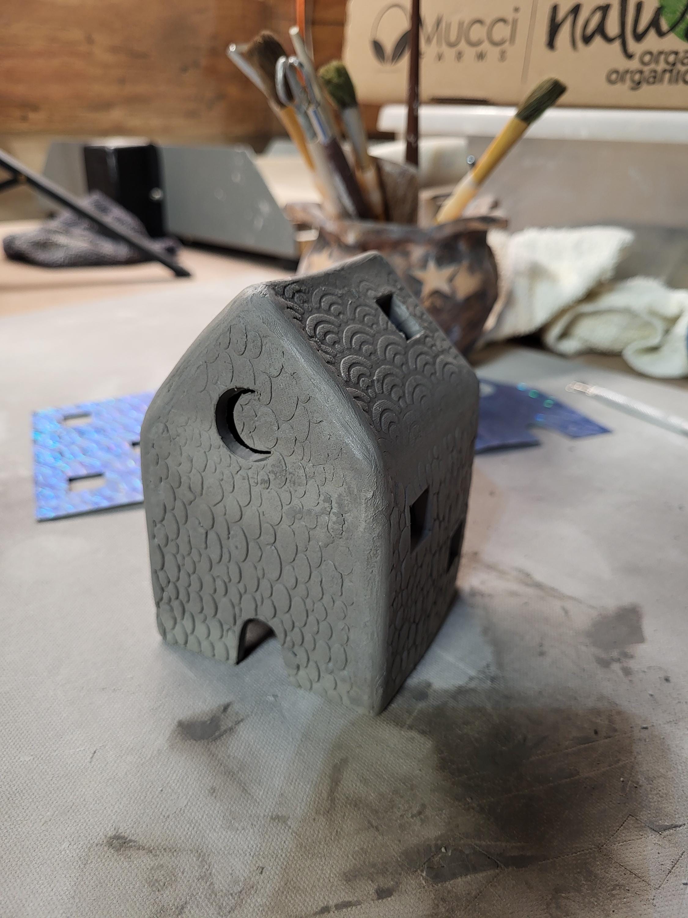 DIGITAL DOWNLOAD* House Luminary Template for Clay. Print Yourself. - Etsy