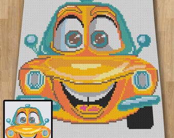Cars, Graph, Pattern, C2C and Tapestry Crochet, Crochet, Blanket ...