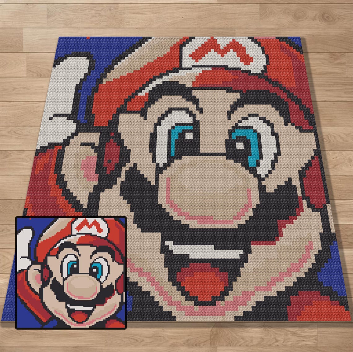 Supermario, Graph, Pattern, C2C and Tapestry Crochet, Crochet, Blanket ...