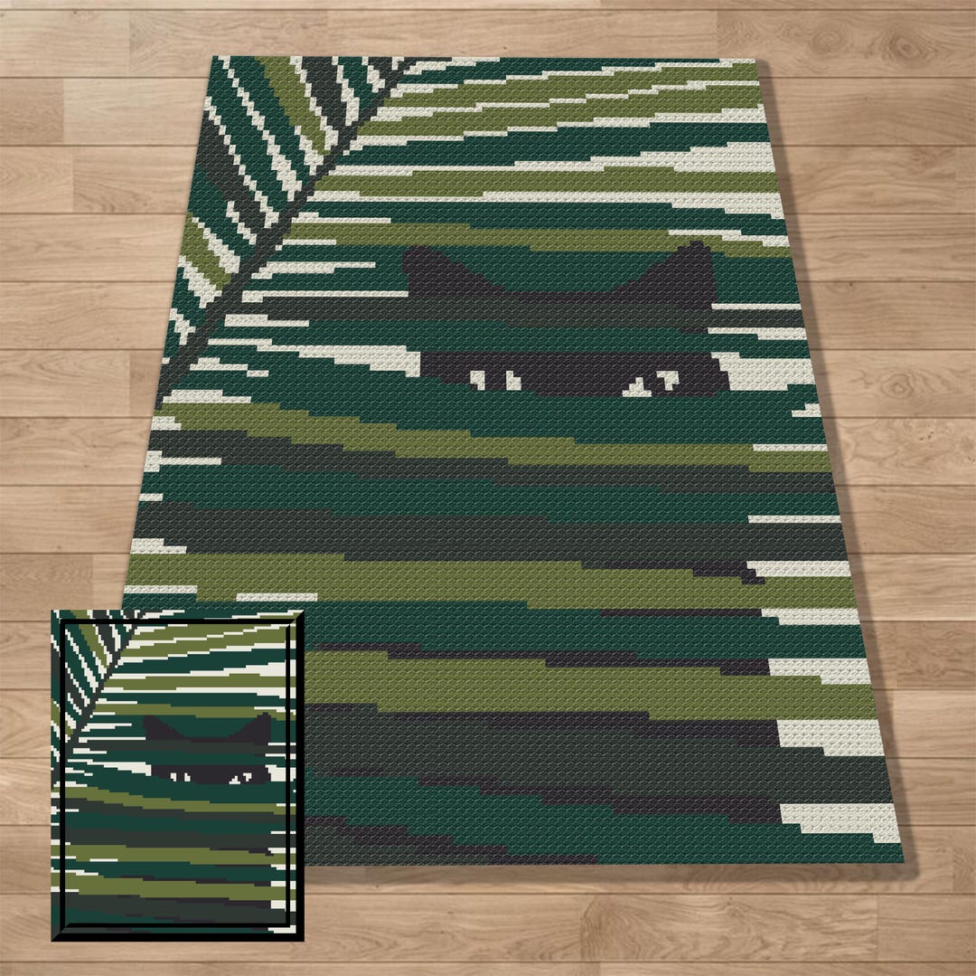 CAT, Graph, Pattern, C2C and Tapestry Crochet, Crochet, Blanket, Afghan ...