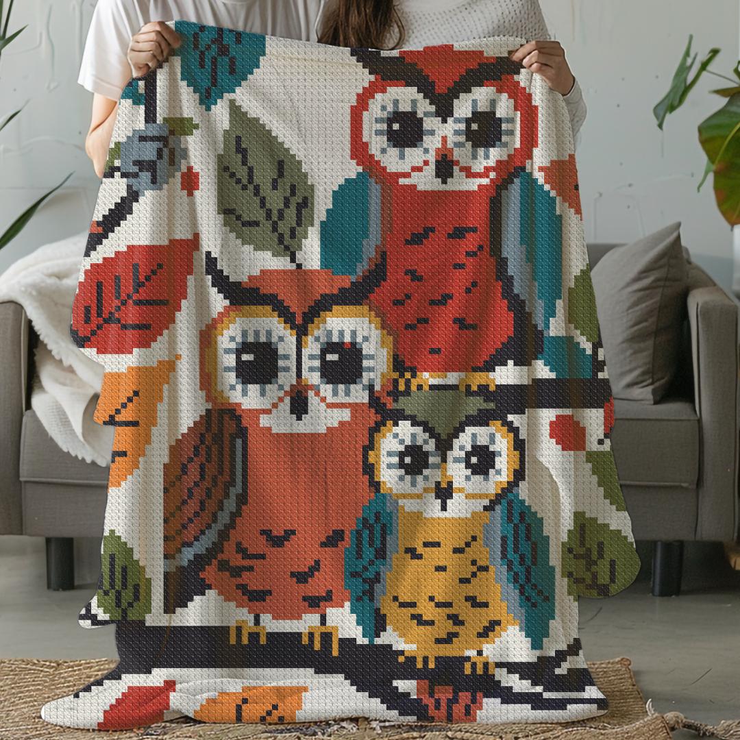 Birds, Graph, Pattern, C2C and Tapestry Crochet, Crochet, Blanket ...