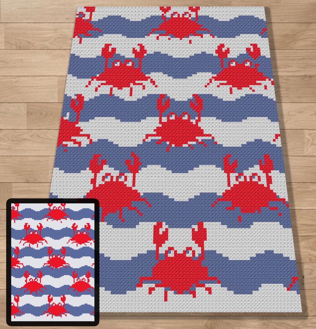 Craps, Graph, Pattern, C2C and Tapestry Crochet, Crochet, Blanket ...