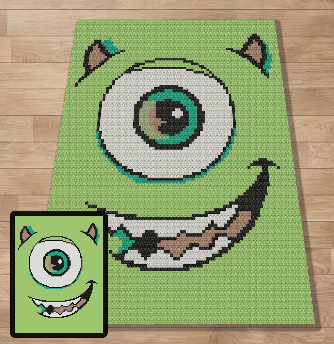 Monster, Graph, Pattern, C2C and Tapestry Crochet, Crochet, Blanket ...