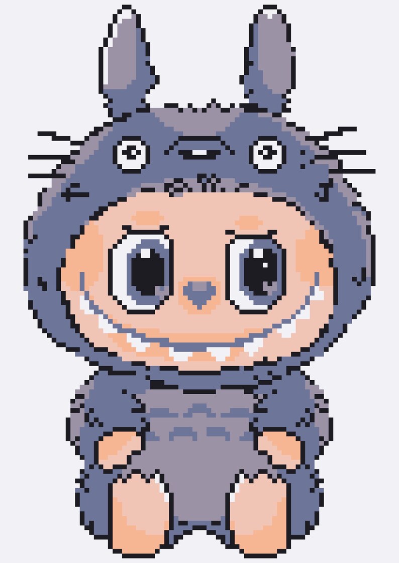 LABUBU , Graph, Pattern, C2C and Tapestry Crochet, Crochet, Blanket ...