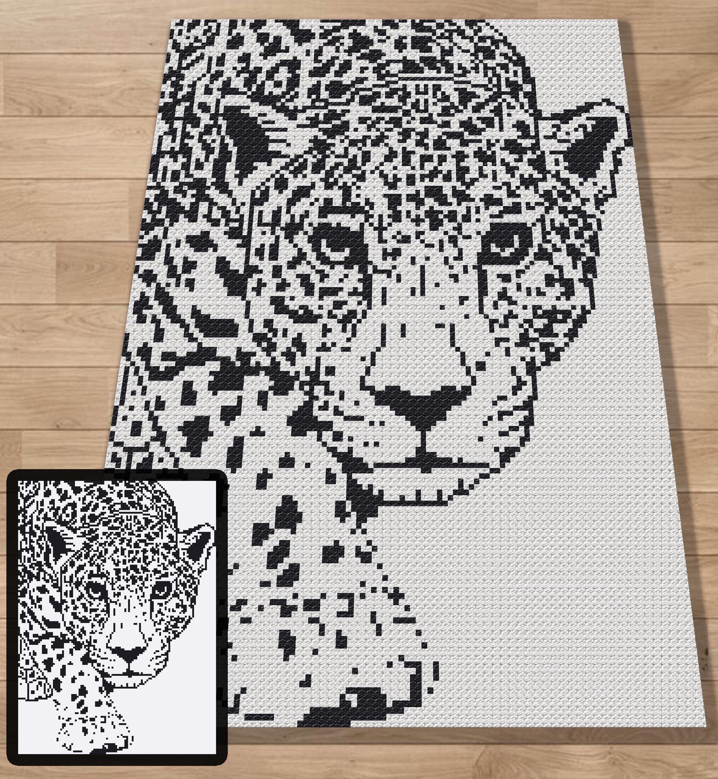 Tiger, Graph, Pattern, C2C and Tapestry Crochet, Crochet, Blanket ...