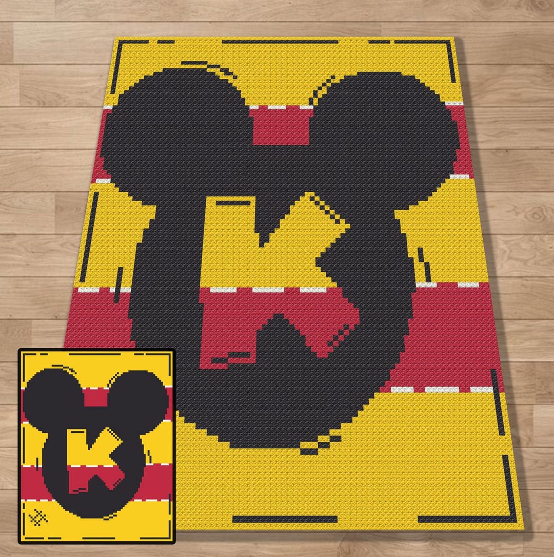 Mickey, Graph, Pattern, C2C and Tapestry Crochet, Crochet, Blanket ...