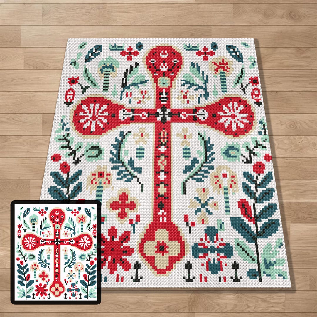 Jesus, Graph, Pattern, C2C and Tapestry Crochet, Crochet, Blanket ...