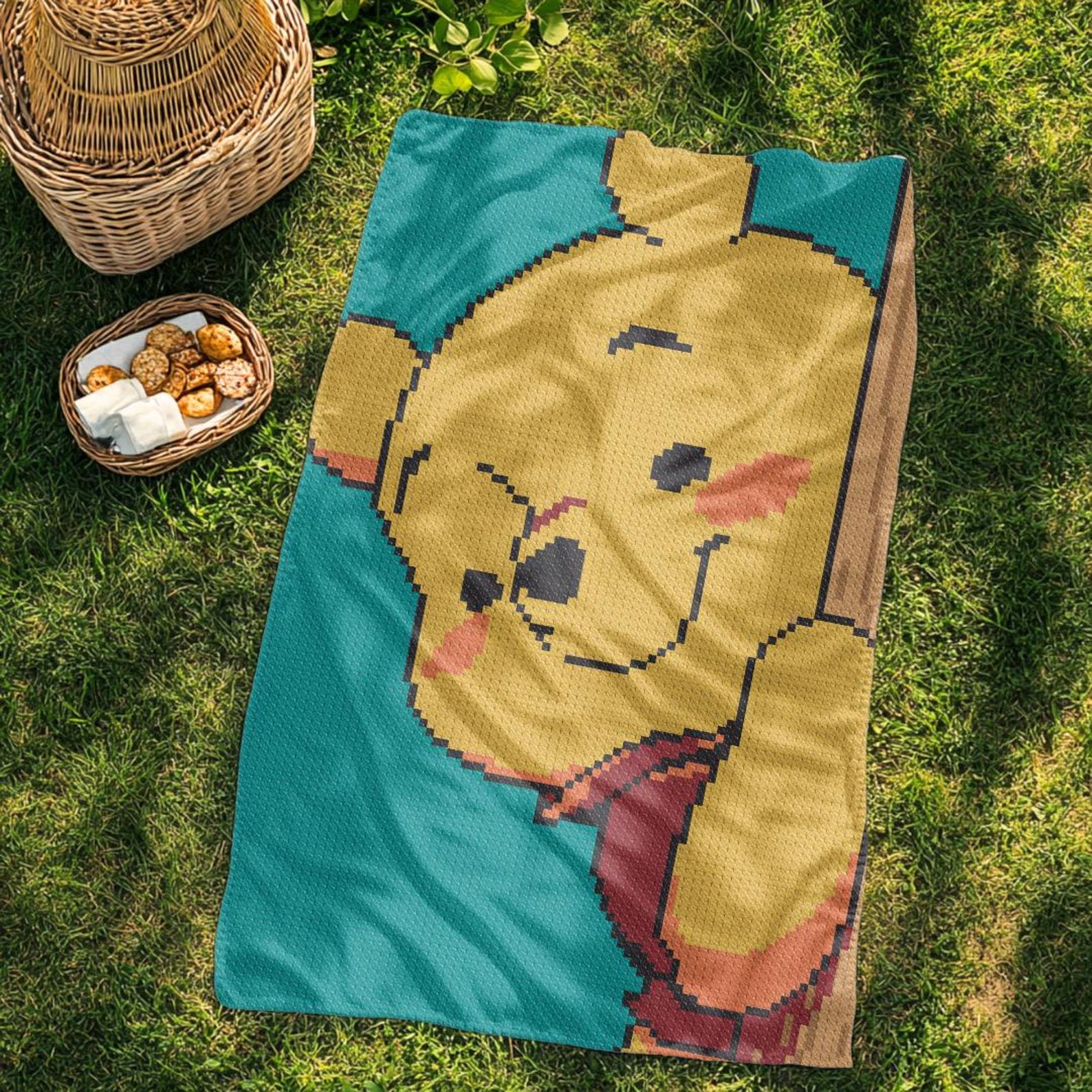 Winnie the Pooh, Graph, Pattern, C2C and Tapestry Crochet, Crochet, Blanket, Afghan, PDF ...
