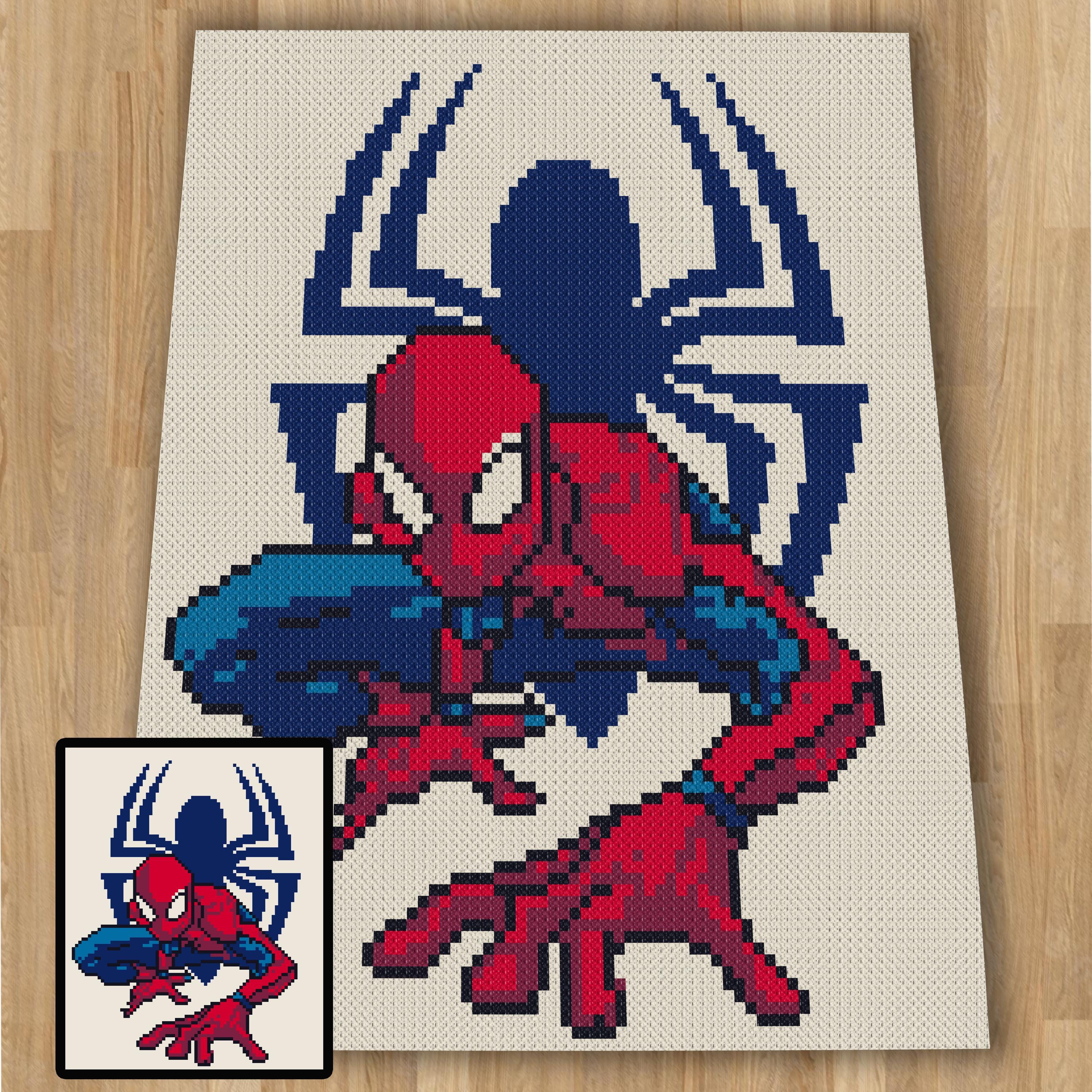 Spiderman, Graph, Pattern, C2C and Tapestry Crochet, Crochet, Blanket ...