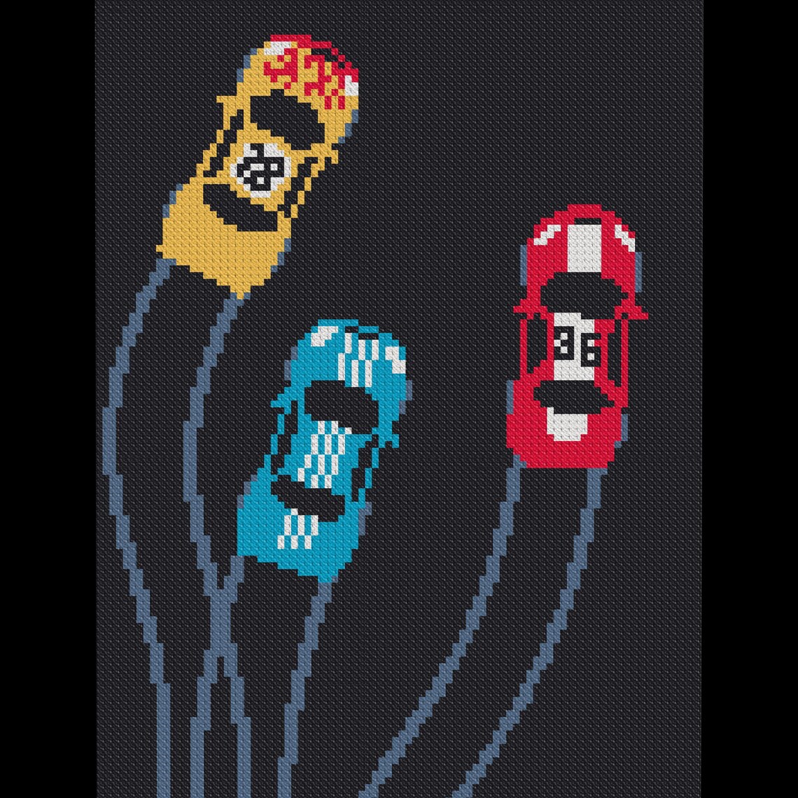 Cars, Graph, Pattern, C2C and Tapestry Crochet, Crochet, Blanket ...