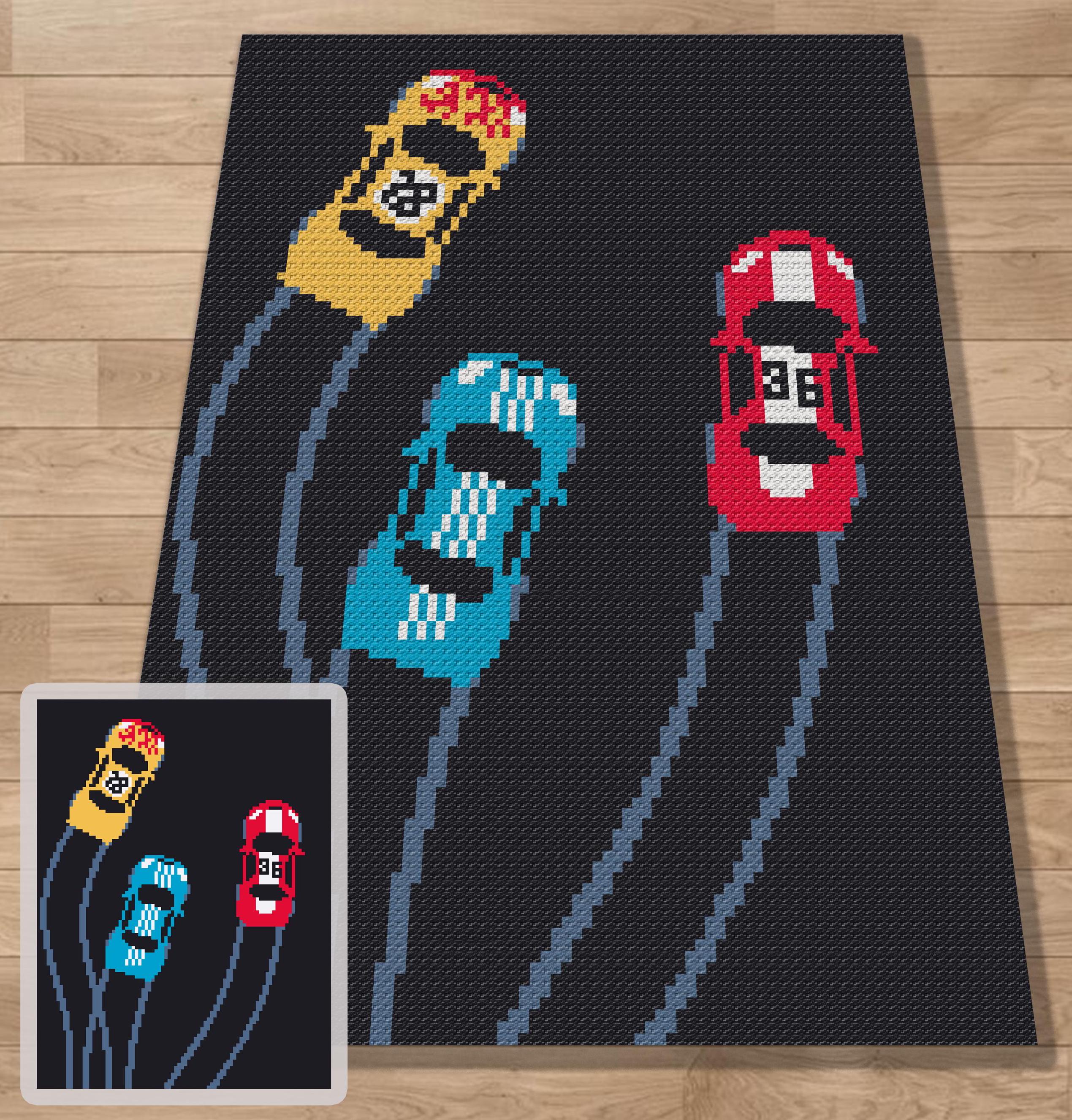 Cars, Graph, Pattern, C2C and Tapestry Crochet, Crochet, Blanket ...