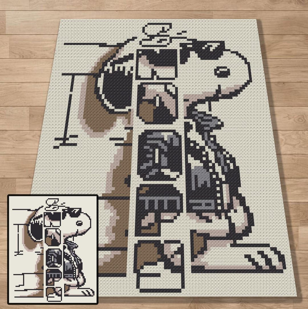 Cartoon, Graph, Pattern, C2C and Tapestry Crochet, Crochet, Blanket ...