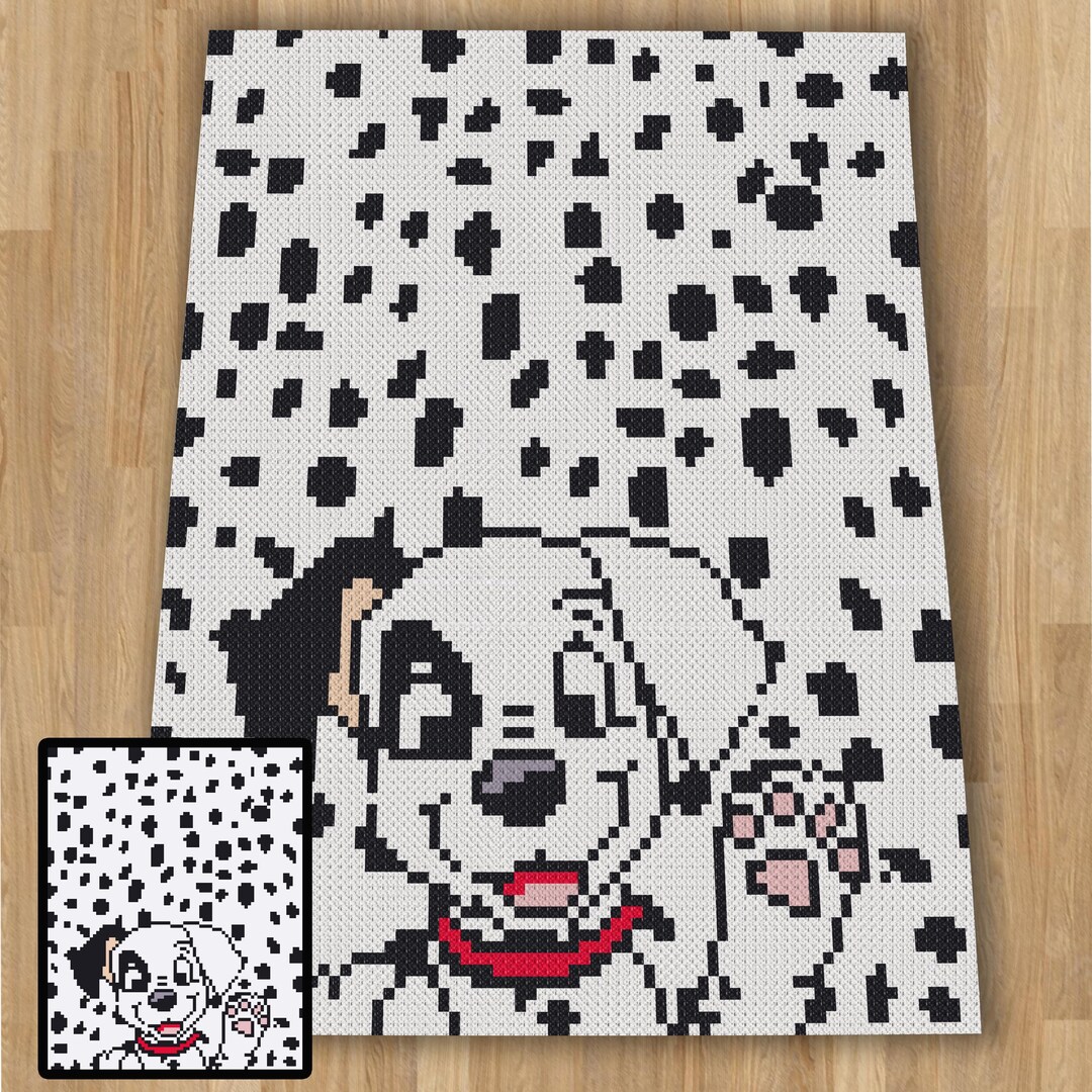 DOG, Graph, Pattern, C2C and Tapestry Crochet, Crochet, Blanket, Afghan ...