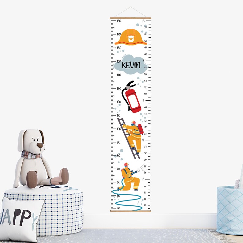 Personalized Growth Chart | Custom Kids Height Chart & Room Decor ...
