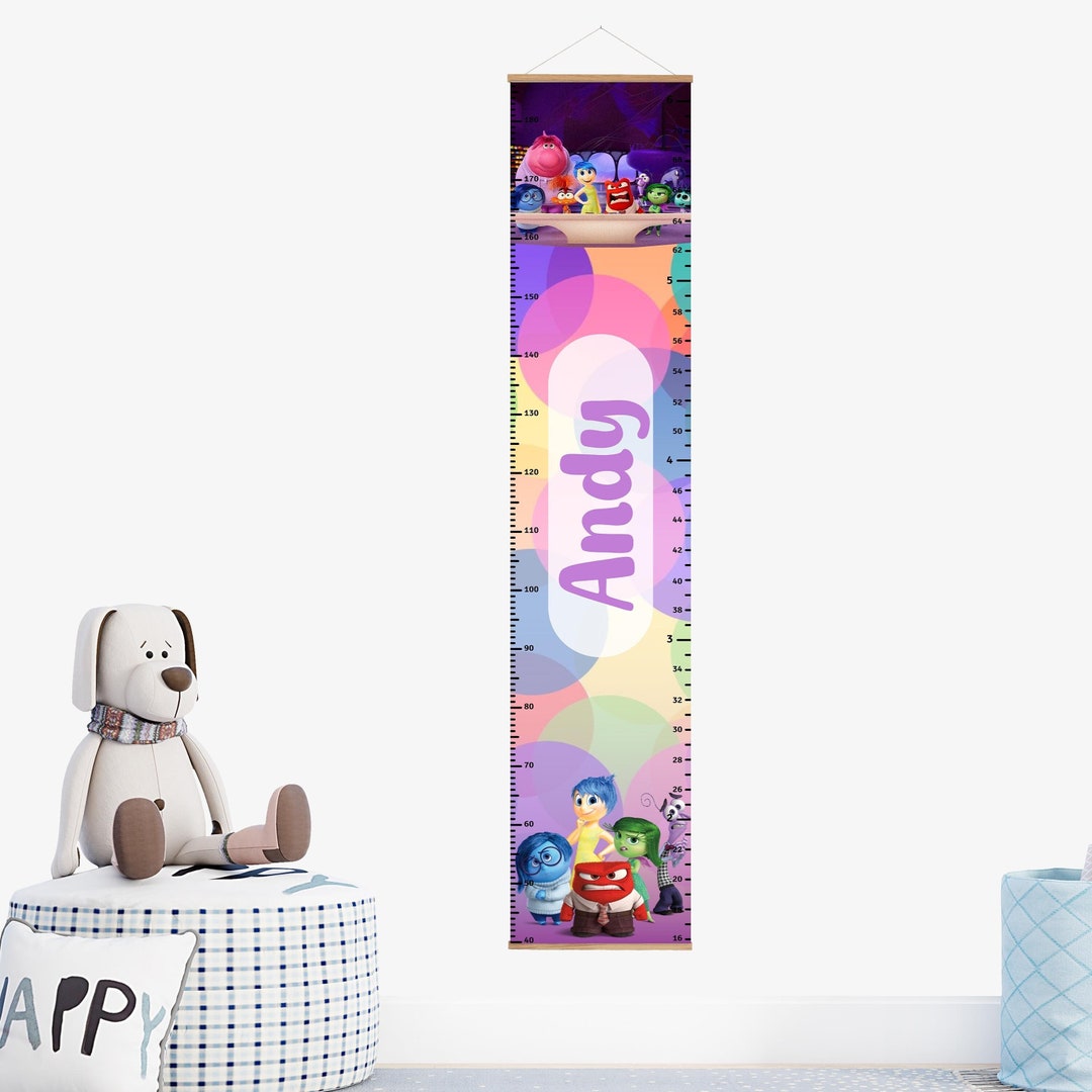 Personalized Inside Out Growth Chart | Custom Kids Name Height Chart ...