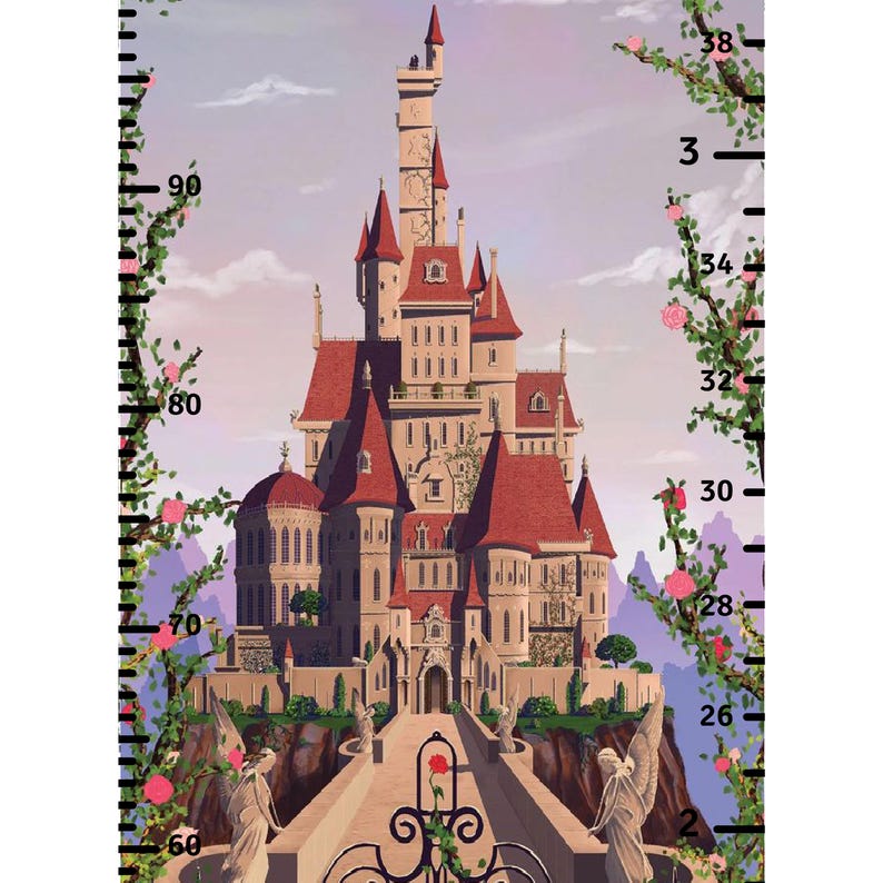 Name Height Chart | Personalized Castle Growth Chart for Kids | Custom ...