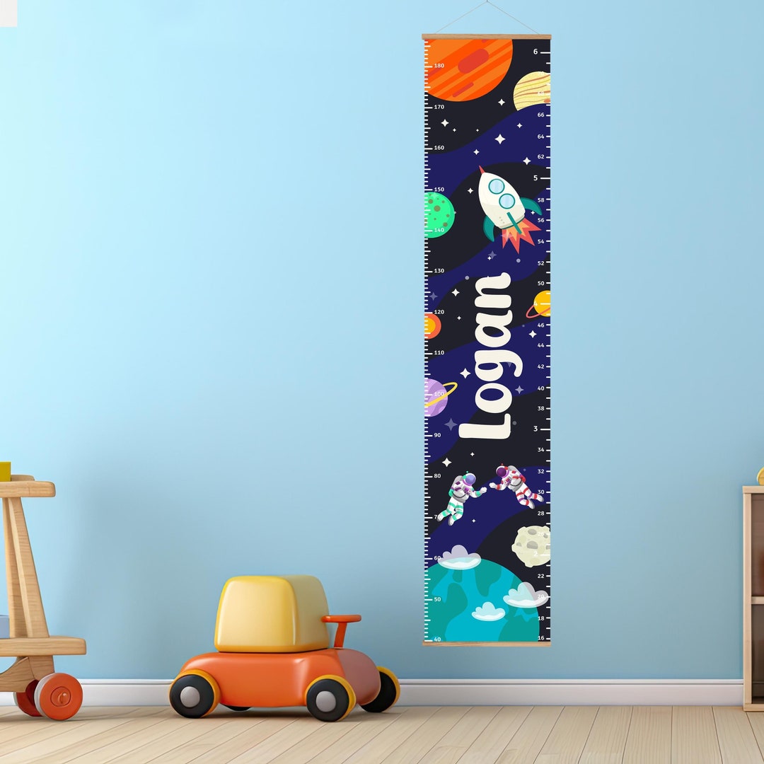 Name Height Chart | Personalized Planet Growth Chart for Kids | Custom ...