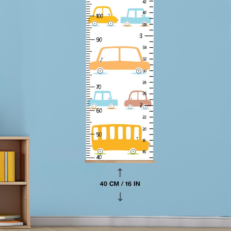 Name Height Chart | Personalized Cars Growth Chart for Kids | Custom ...